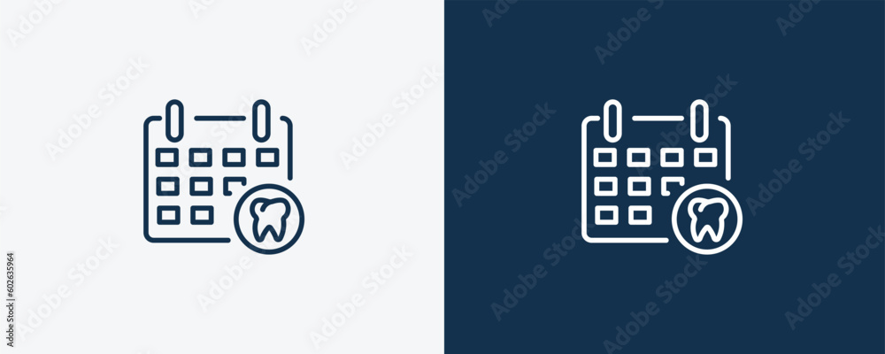 dental appointment icon. Outline dental appointment icon from dental ...