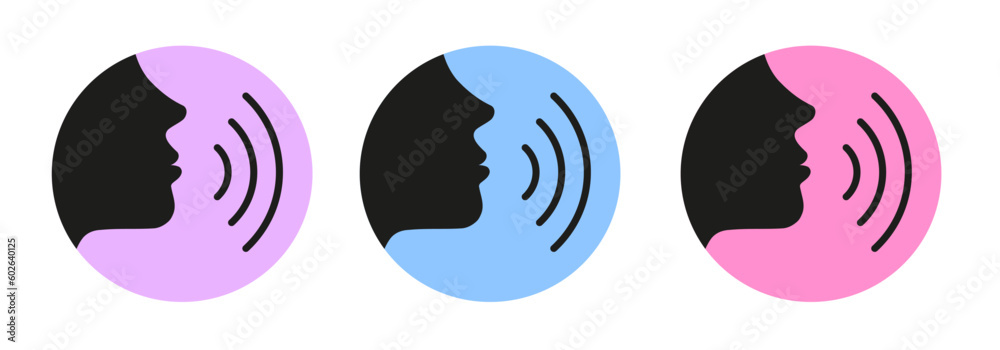 Icon bitte leise sein, pssst oder shhh Geste, symbol bitte keinen lärm ...