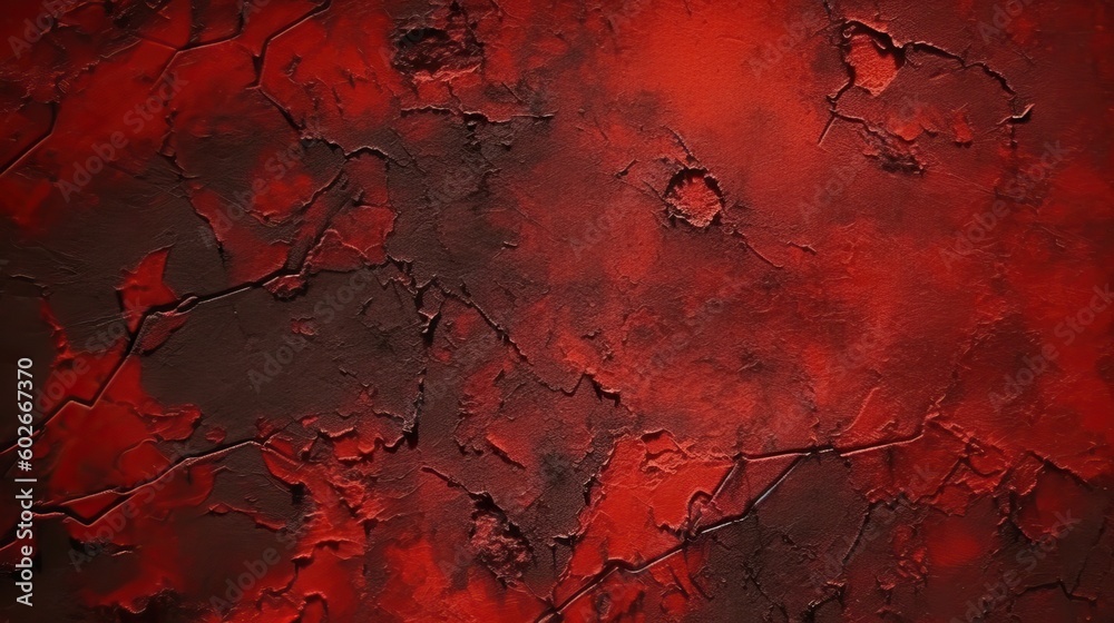 Black blood red grunge or horror background. Old rough concrete ...
