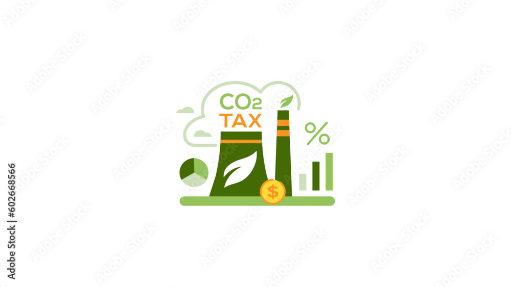 CO2 Carbon Tax. Emissions Environmental payment analysis. Carbon ...
