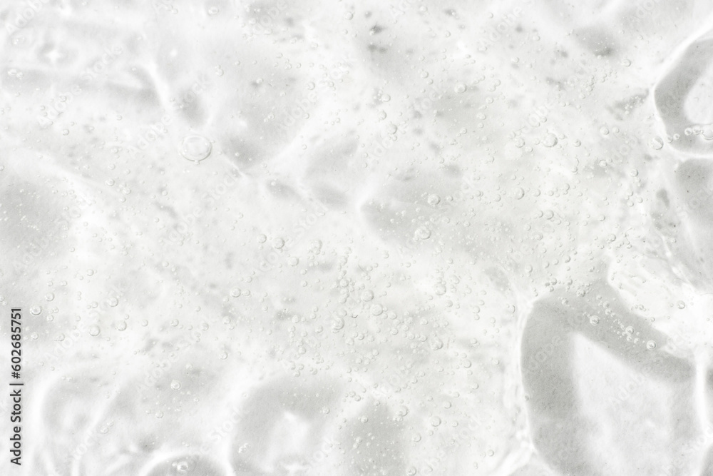 The texture of the liquid gel. Transparent hyaluronic acid gel texture ...