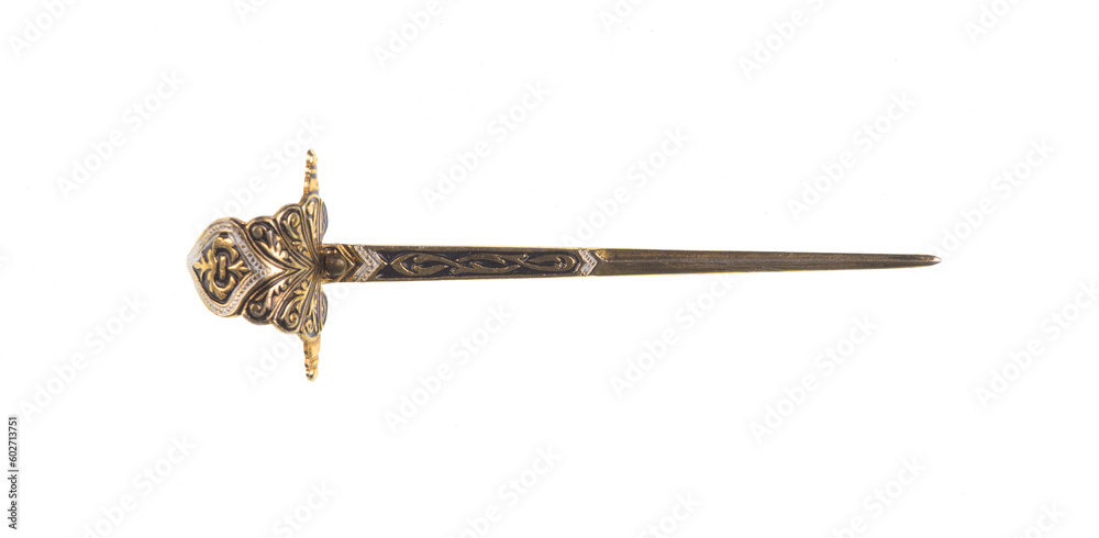 medieval sword epee isolated on white background Stock Illustration ...