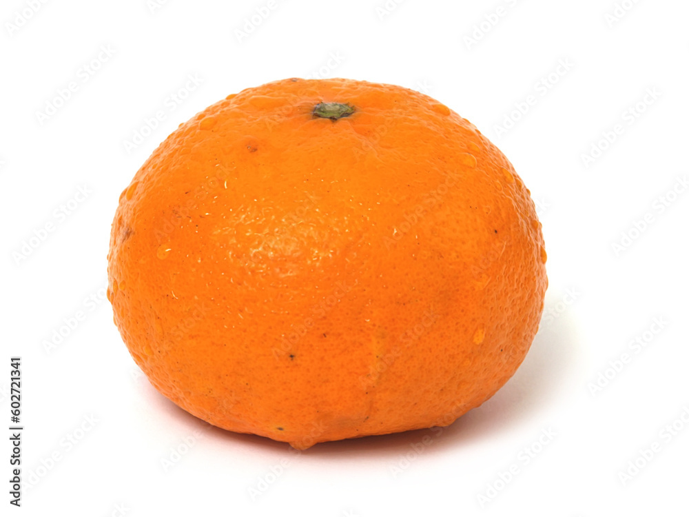 Isolated lobules of tangerine with clipping path. Shadow is not ...