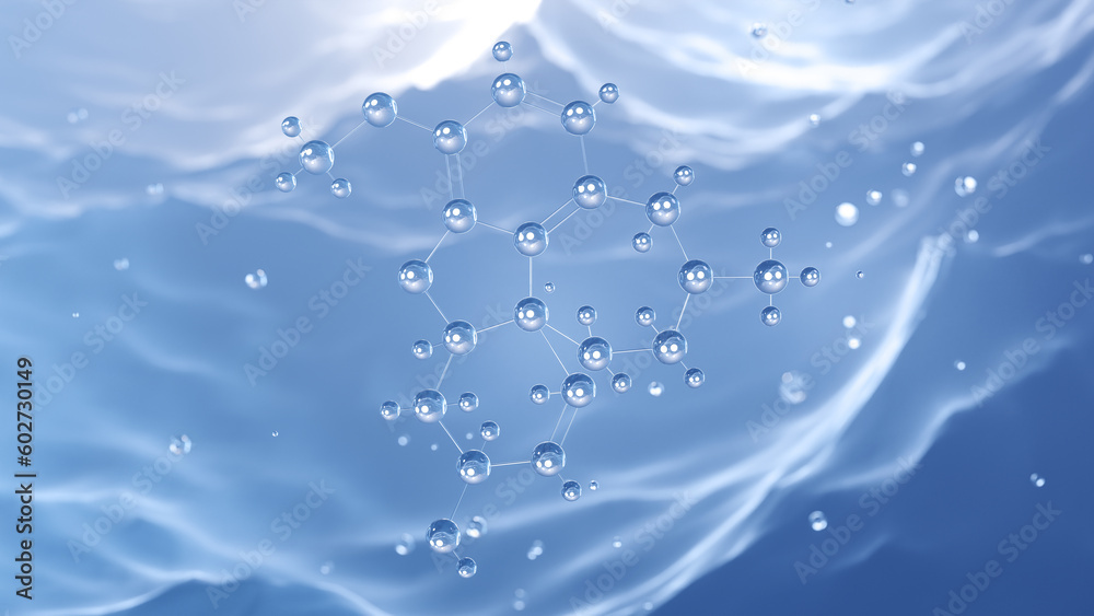 galantamine molecular structure, 3d model molecule, razadyne ...