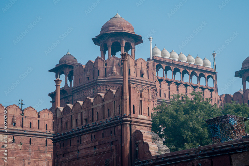 Red Fort built by Mughals in Delhi, India Stock Photo | Adobe Stock