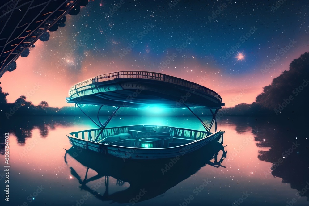 Under the boat The magic of the river and the beauty of the stars make ...