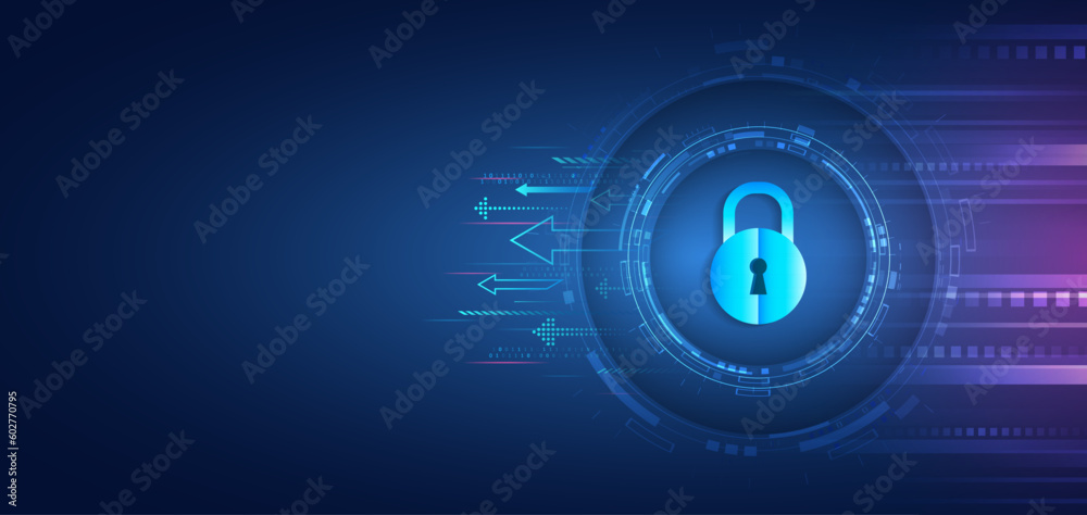 Vector illustration of data security services. Data protection, privacy ...