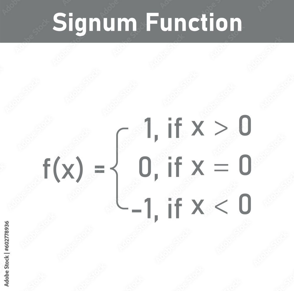 Signum function formula domain and range. Mathematics resources for ...