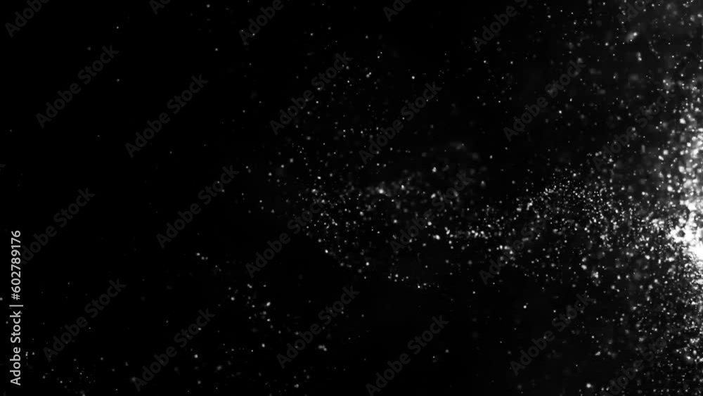 Particle gold dust flickering on black background. Gold Particles ...