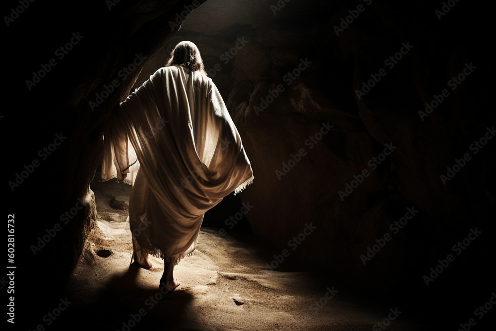 Resurrection Resurrection: Jesus Emerges from the Cave in Glorious ...