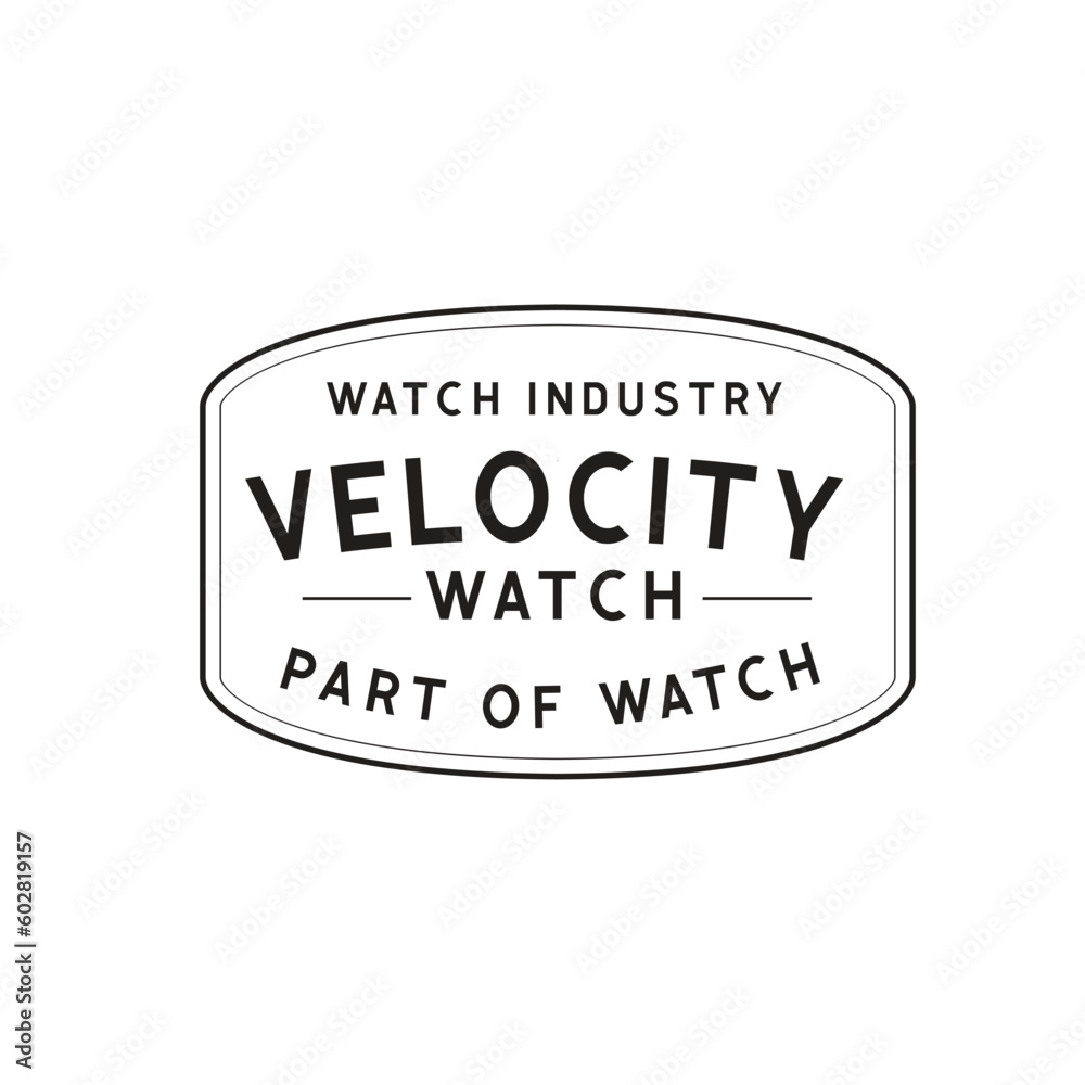 vintage watch Logo design illustration for watch company.combine ...