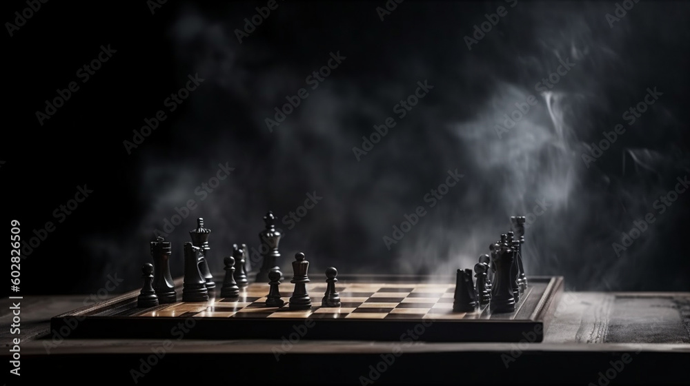 Chess board game concept of business ideas and competition and strategy ...