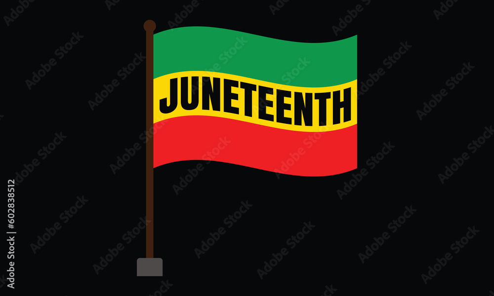 Juneteenth Freedom Day since 1865 logo template design in vector ...