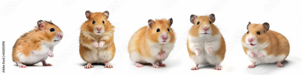 Animals pets hamsters banner panorama long - Collection of funny cute ...