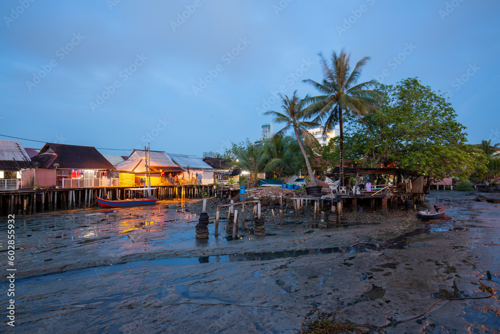 Clan jetty in Penang. Penang heritage culture. Unesco World Heritage ...