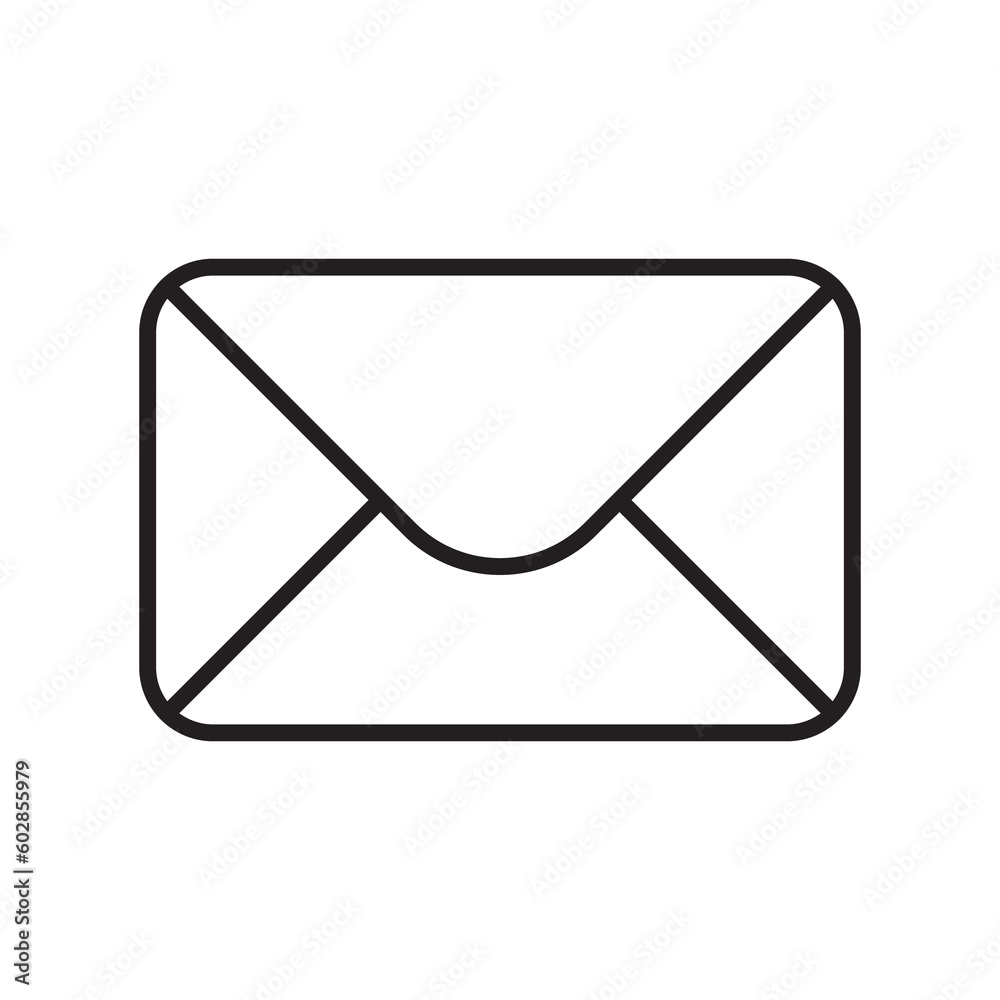 Inbox Icon, Email Symbol, Chat Message Icon Black Transparent ...