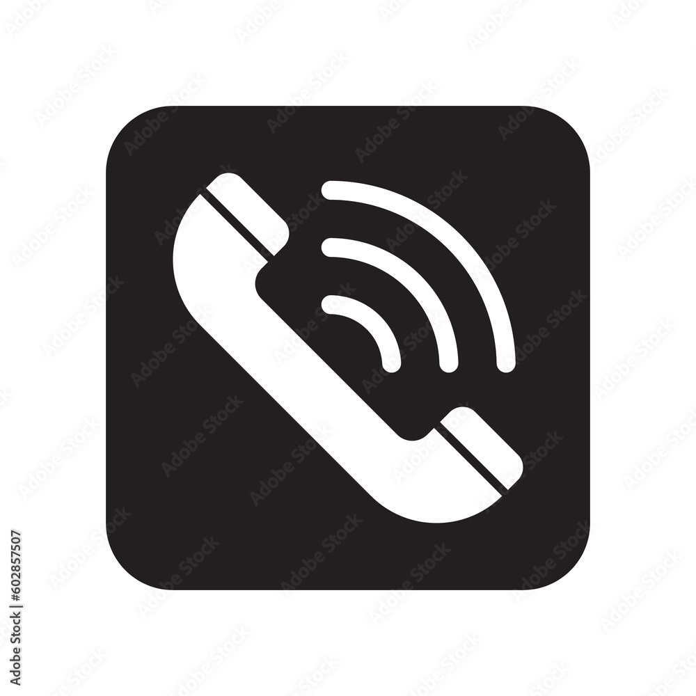 Telephone Call Icon Black and White Phone Call Accept Button,Telephone ...