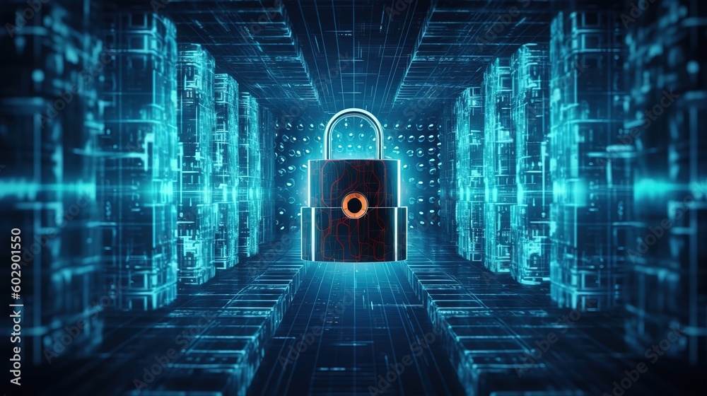 The concept of cyber security, cyber security and login and password ...