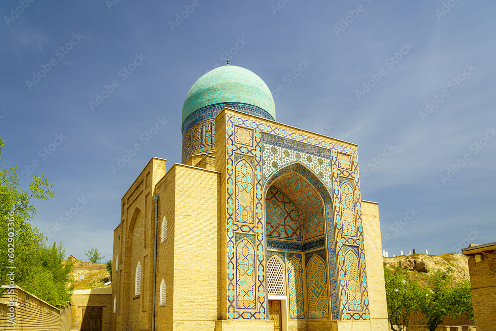 The ancient mausoleum of Shakh-I-Zinda, The Tomb of living King, during ...