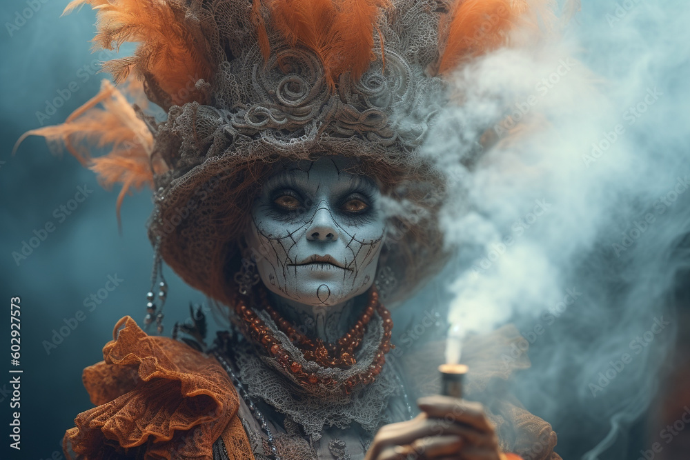 Witches tale fantasy Halloween otherworldly forces, hat conjuring ...