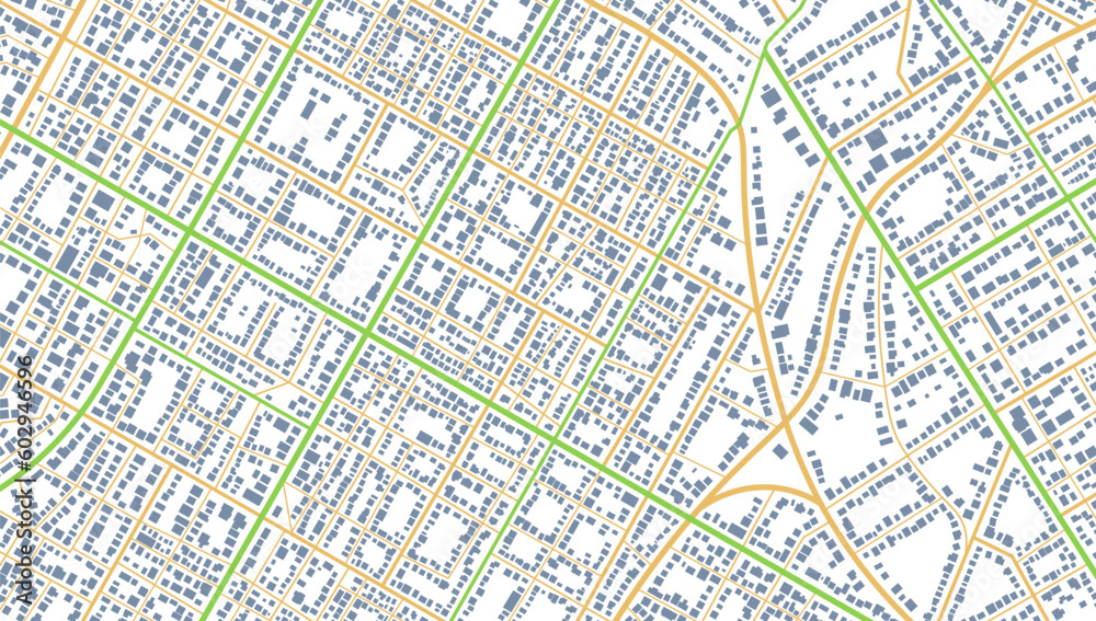 Detailed vector map poster of city, GPS tracking map. Street roads and ...