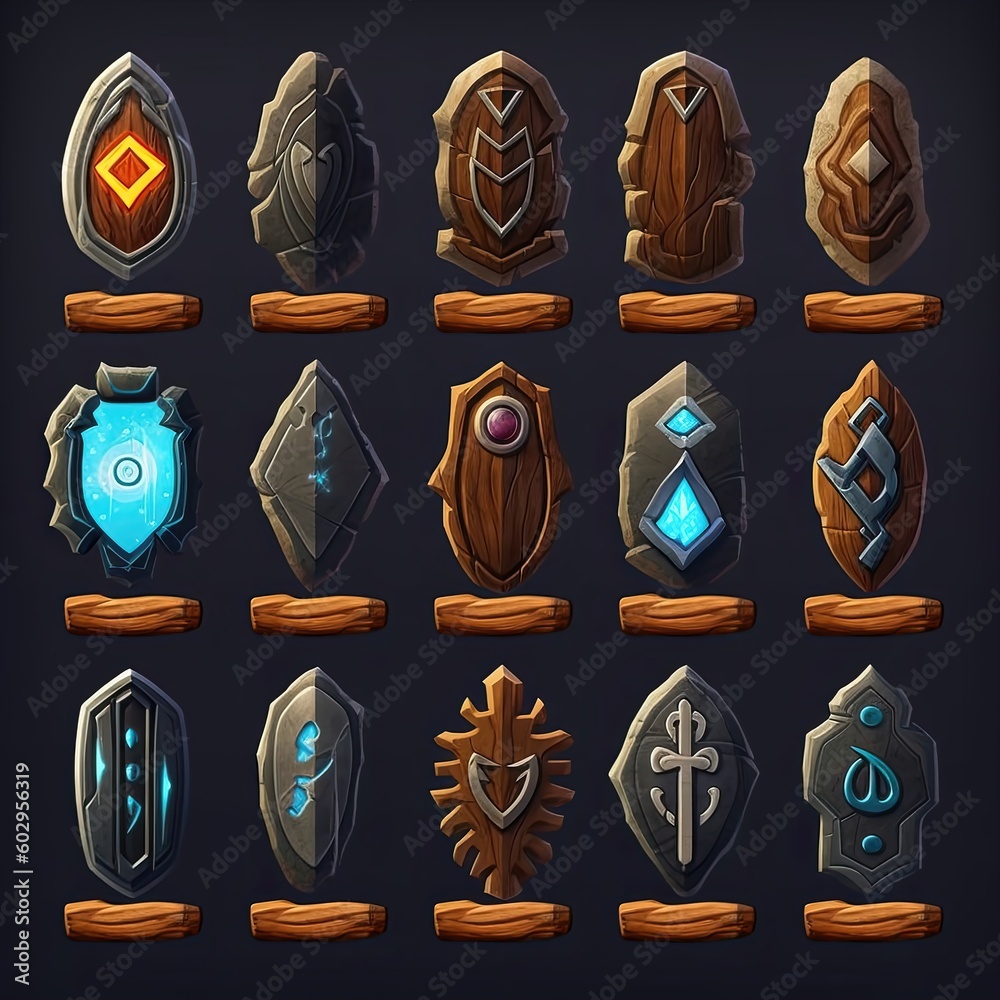 medieval rune stone ai generated Stock Illustration | Adobe Stock