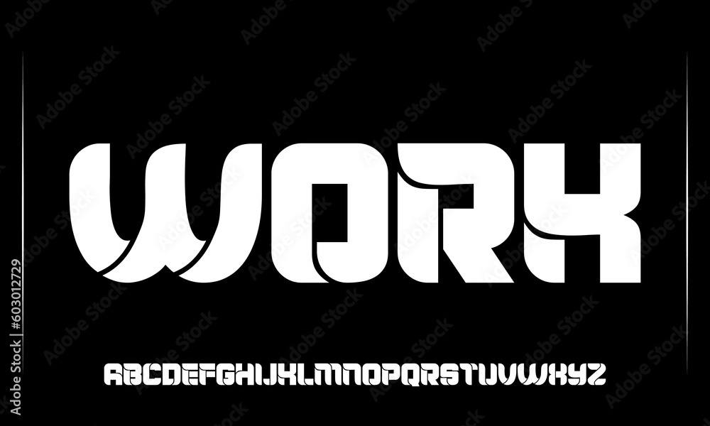 Luxury modern font alphabet. Vector Uniq display font design. Stock ...