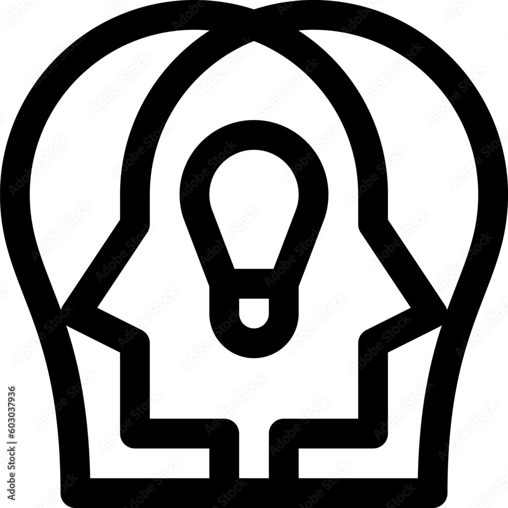 Think Different Icon. Think Different Vector illustration isolated on ...