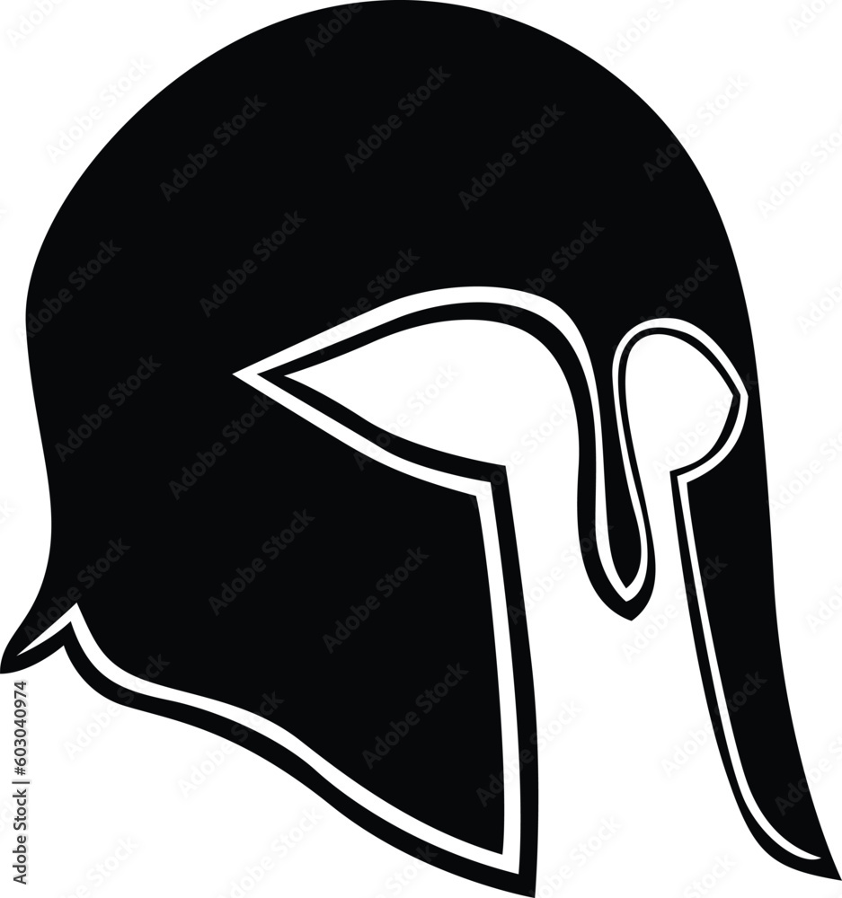 spartan helmet vector Stock Vector | Adobe Stock