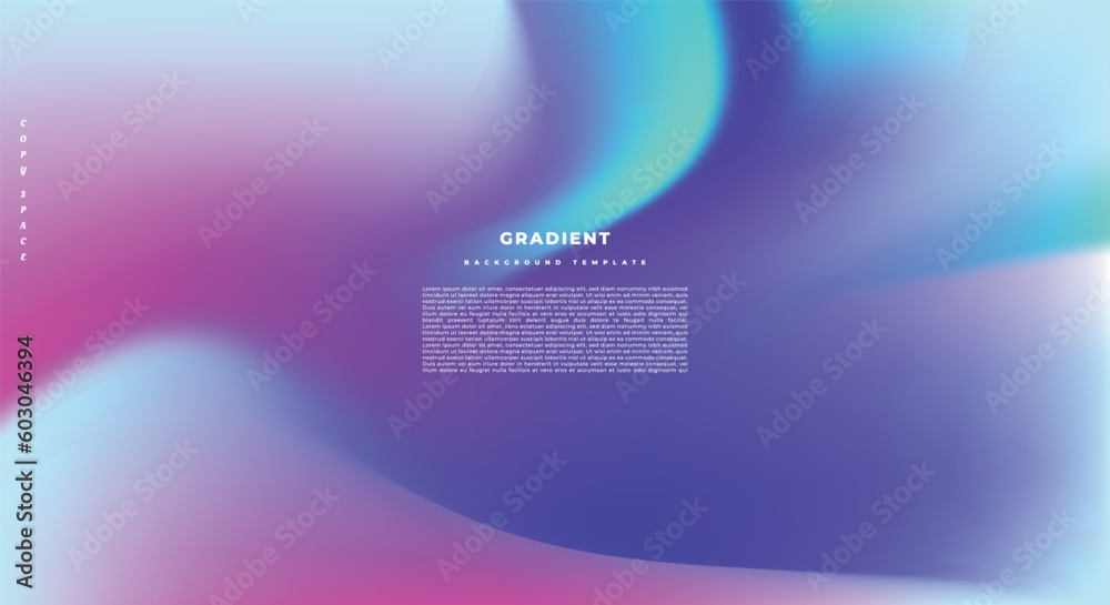Abstract Fluid Gradient Mesh Background Template Copy Space For Poster Banner Leaflet Landing