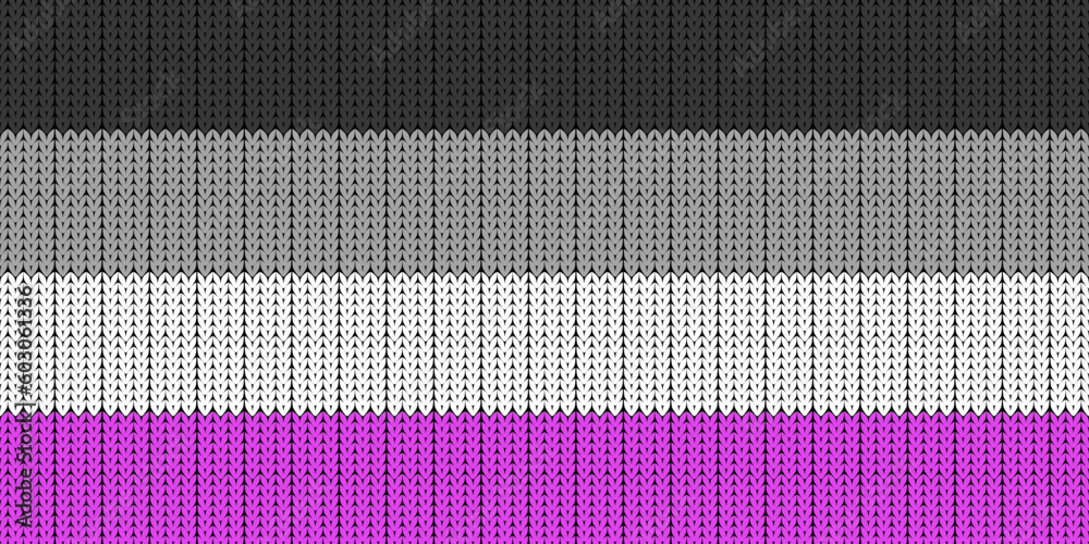 Asexual Flag. Pride flag illustration. Lgbt community symbol in rainbow ...