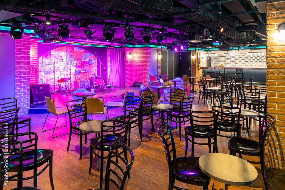 Interior view of the Cavern Club, a bar, lounge and concert venue for a ...