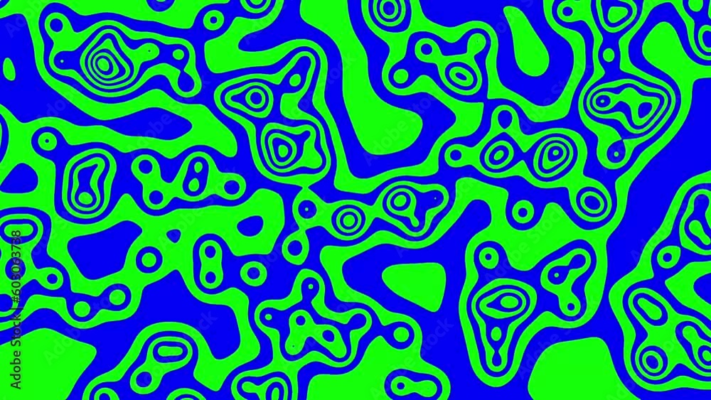 Plasma blobs lime green blue bright colorful animation vj background ...