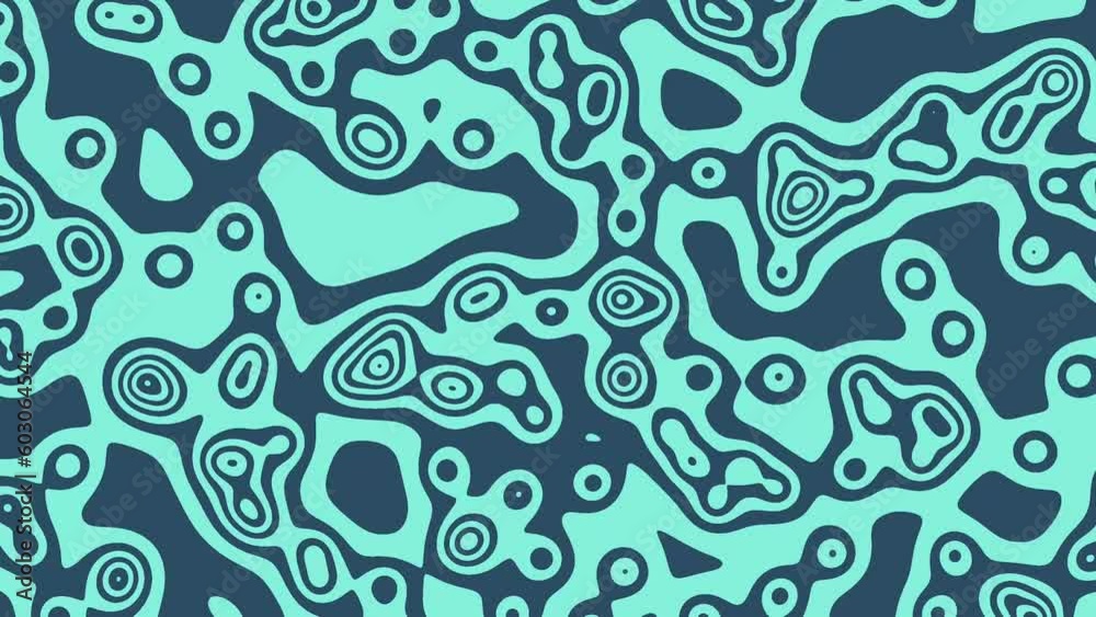 Plasma blobs teal green blue bright colorful animation vj background ...