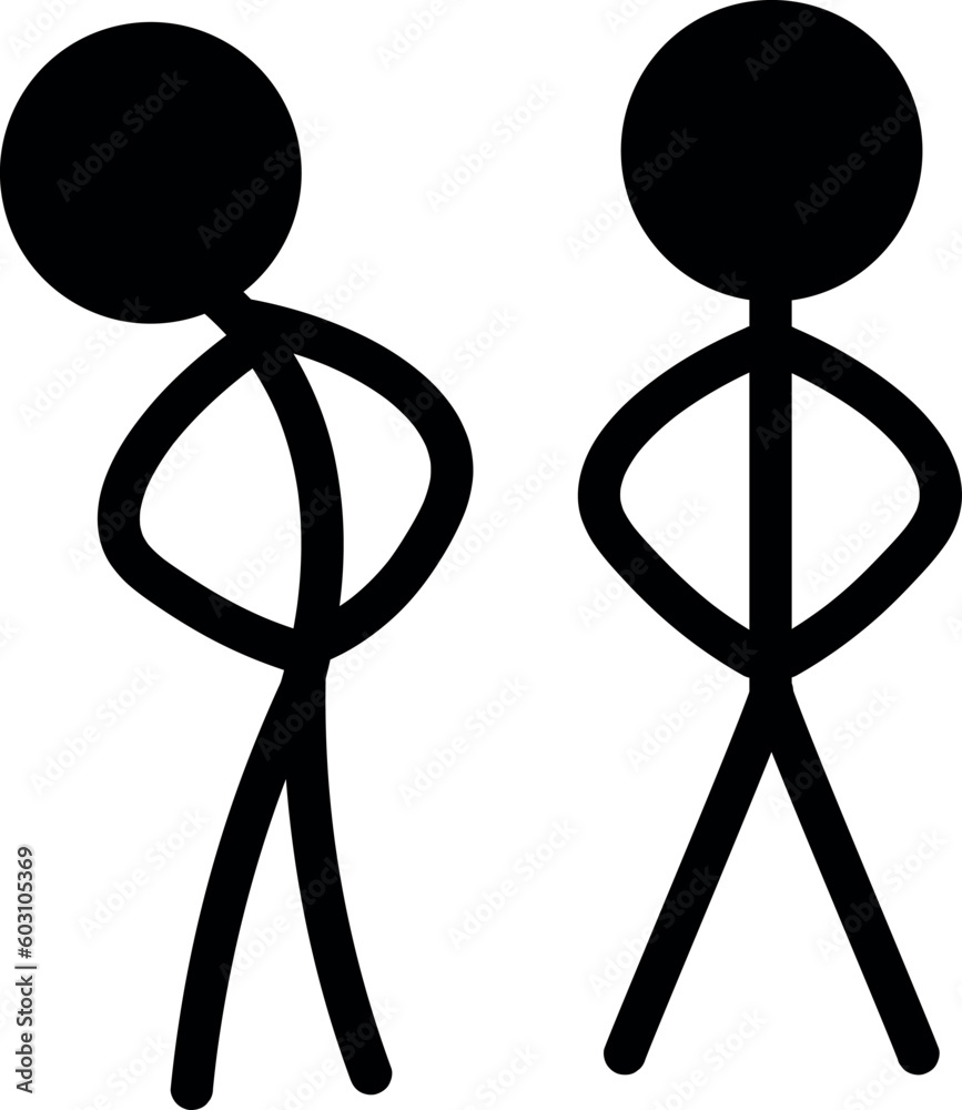 stick people in diferent poses, transparent background, stick man ...