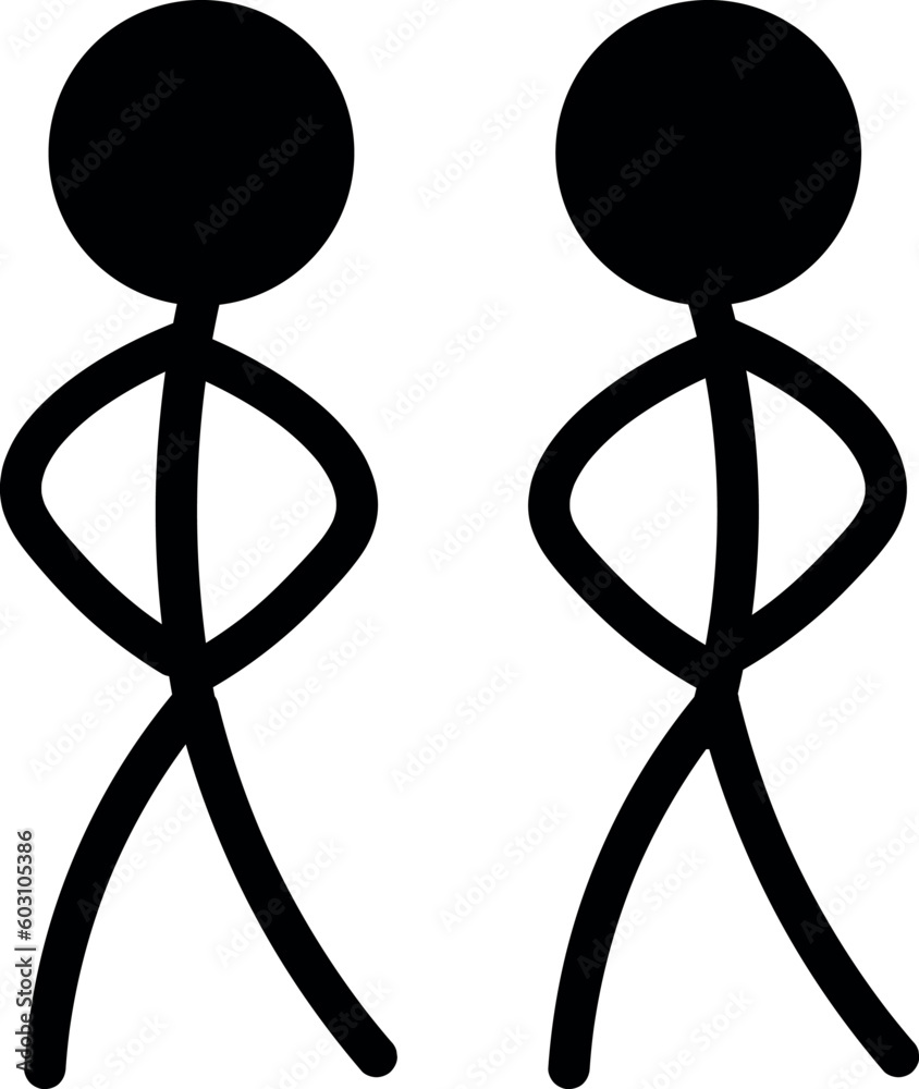 stick people in diferent poses, transparent background, stick man ...