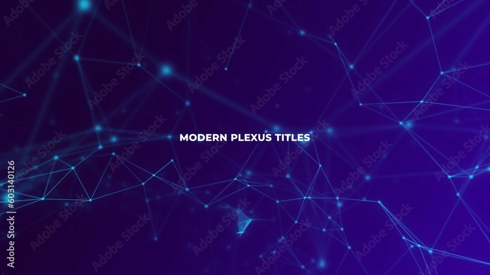 Modern Plexus Titles Stock Template | Adobe Stock