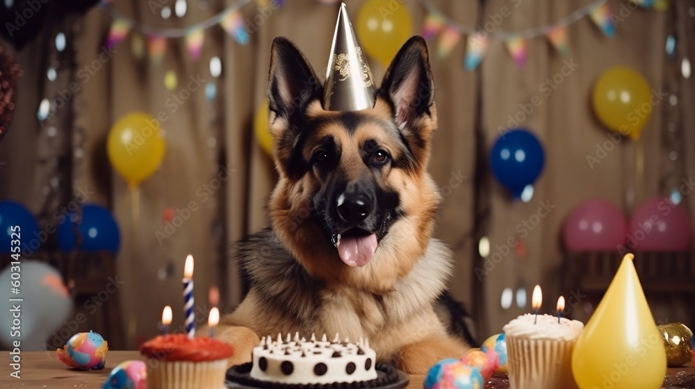 Pawsome German Shepherd Party: Celebrating the Birthday of a Cute ...