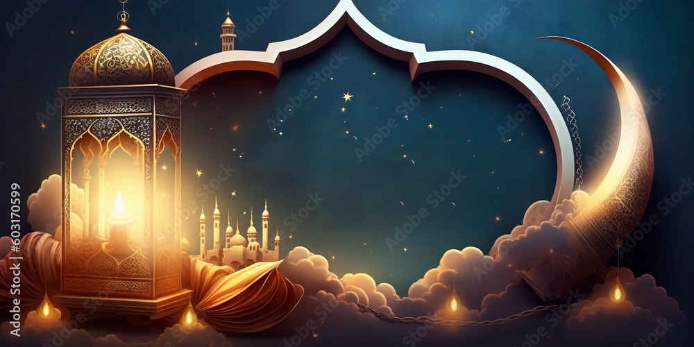 Elegant Islamic background with free space for your words create with ...