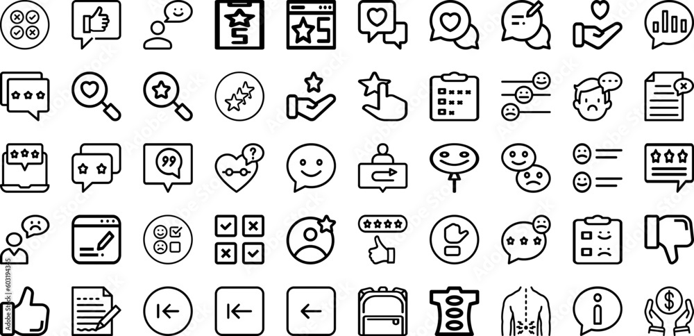 Set Of Back Icons Collection Isolated Silhouette Solid Icons Including ...