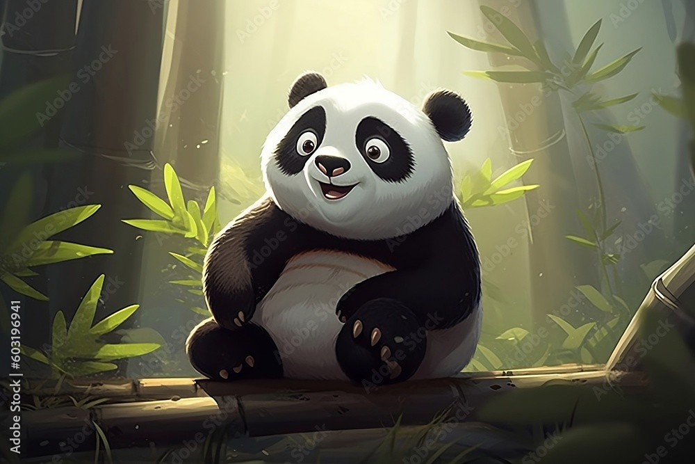 Animated Moving Panda