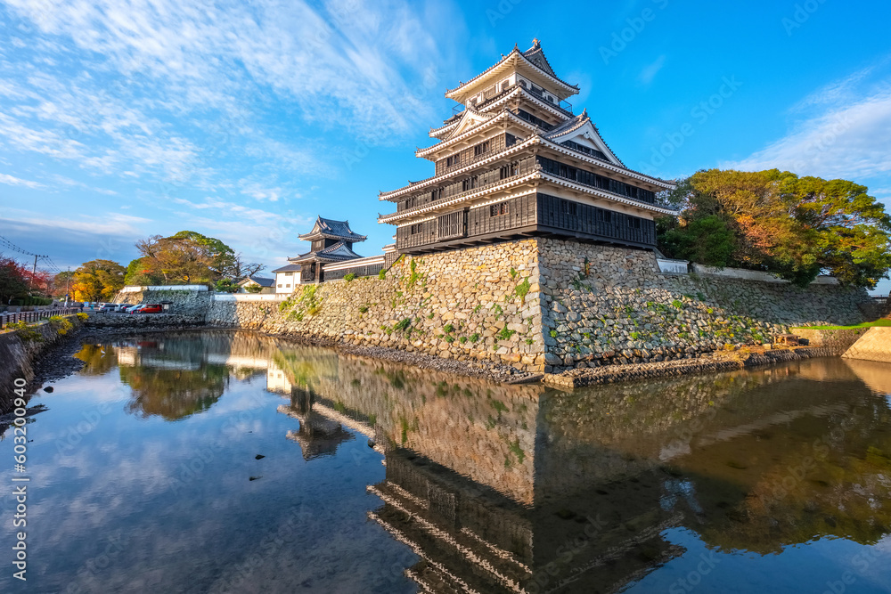 Nakatsu, Japan - Nov 26 2022: Nakatsu Castle known as one of the three ...