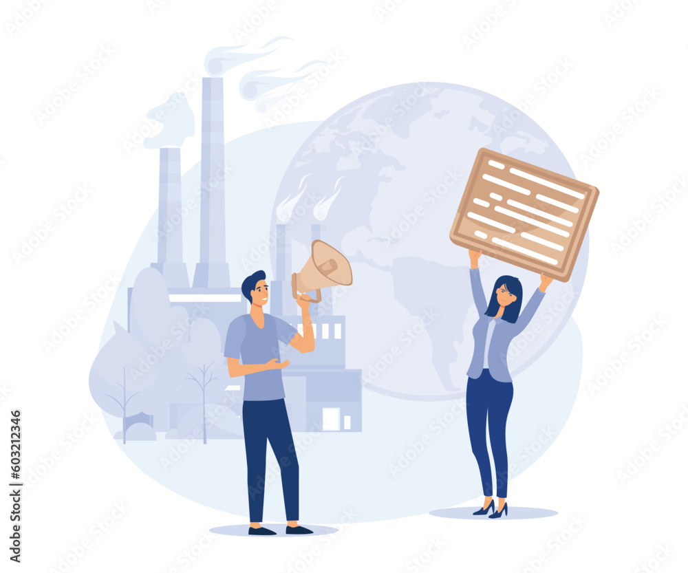 Media influence concept, eco-shaming, fake news, propaganda, internet ...