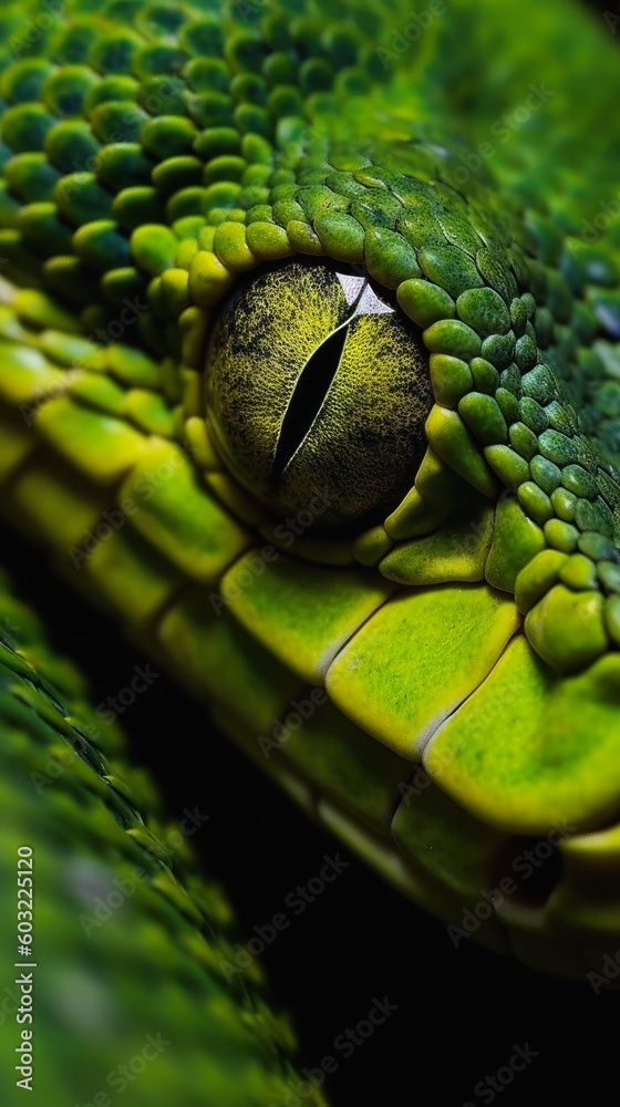 snake extreme macro closeup cute green snakes eye face mysterious gaze ...