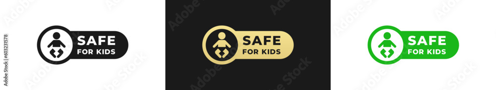 Best Safe for kids label or Safe for kids symbol vector isolated in ...