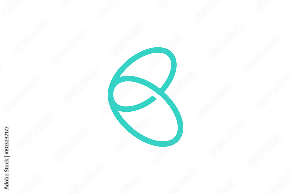 letter b dynamic logo design vector premium Stock Vector | Adobe Stock