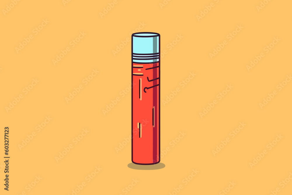 Doodle inspired Glue Stick, cartoon sticker, sketch, vector ...