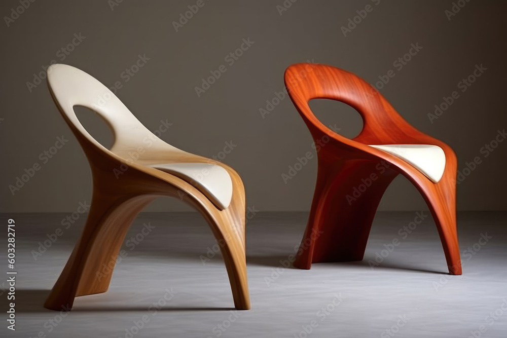 bold and sculptural full body chair design in a modern style. The chair ...