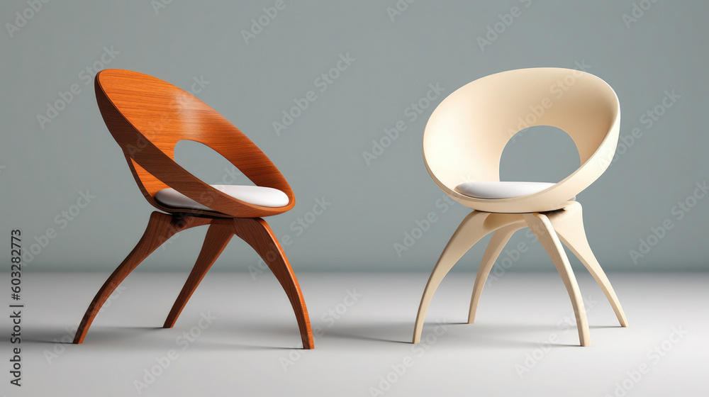bold and sculptural full body chair design in a modern style. The chair ...