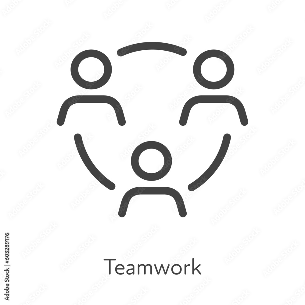 Outline style ui icons soft skill for business collection. Vector black ...